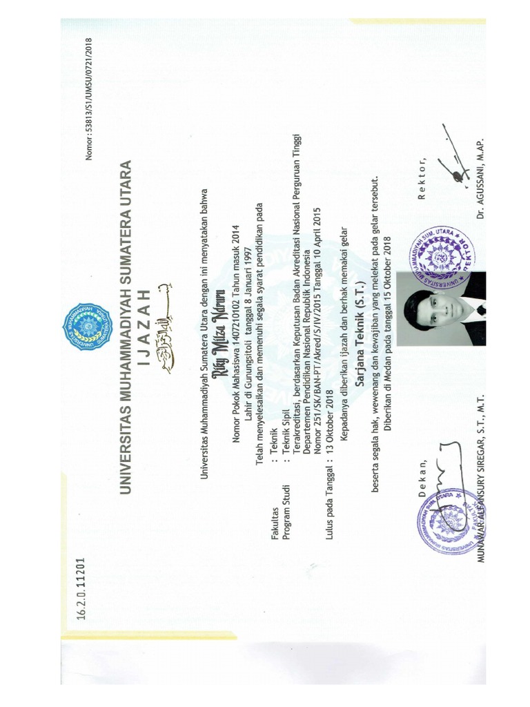 Ijazah S1 | PDF