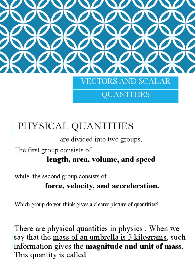 Vector and Scalar | PDF | Euclidean Vector | Acceleration