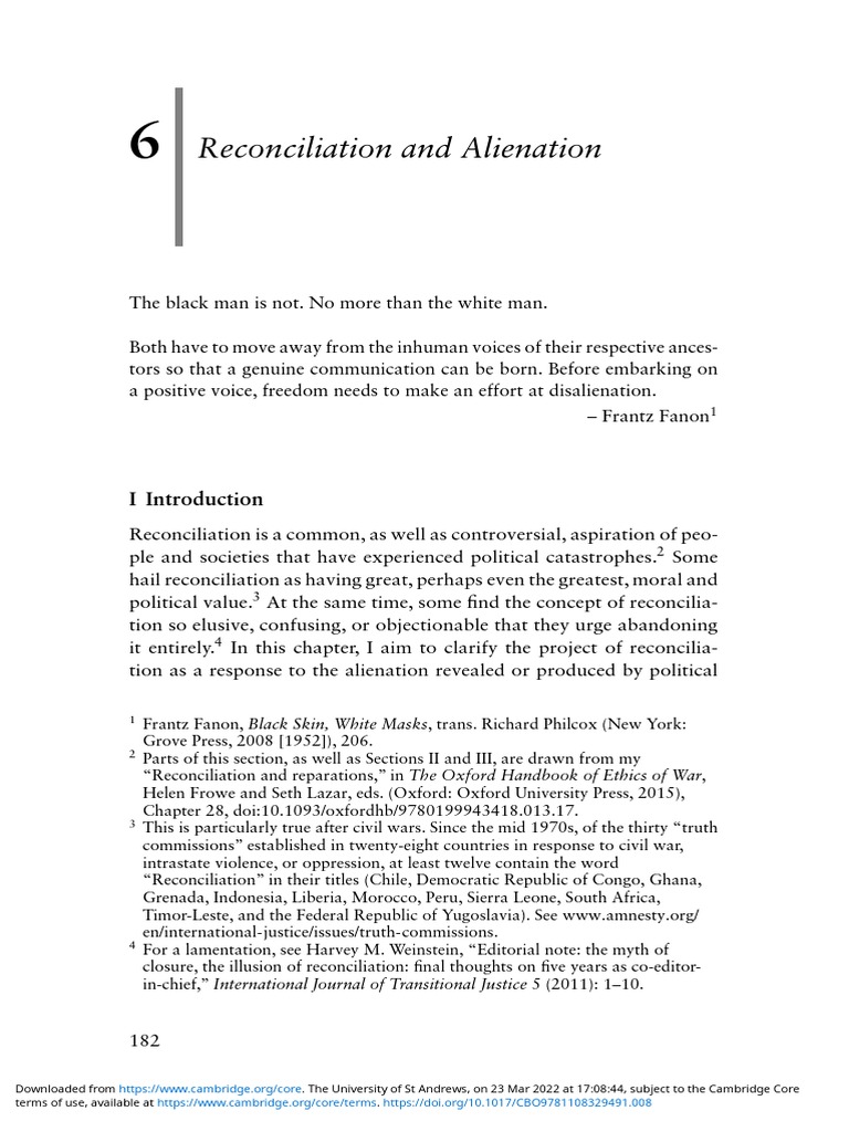 2017 Lu - Reconciliation and Alienation | PDF | Conflict Resolution ...