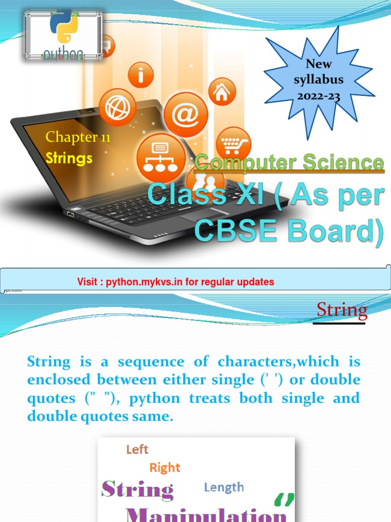 Strings 11 Pdf String Computer Science Letter Case