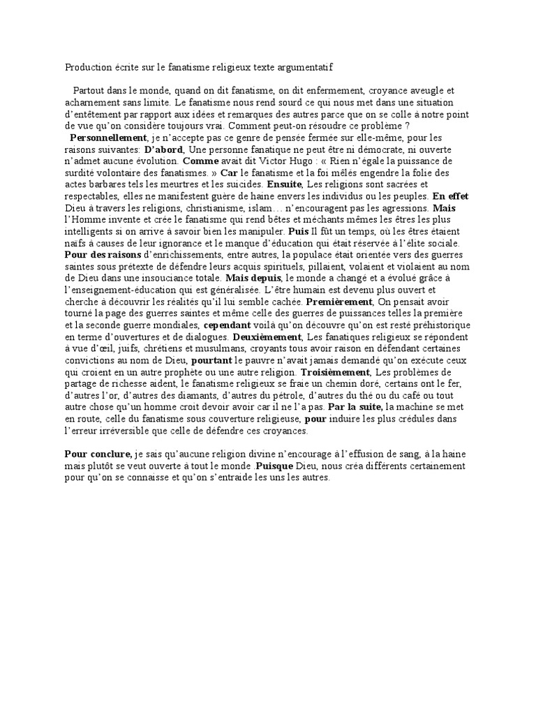 Fanatisme religieux : causes et conséquences | PDF | Dieu