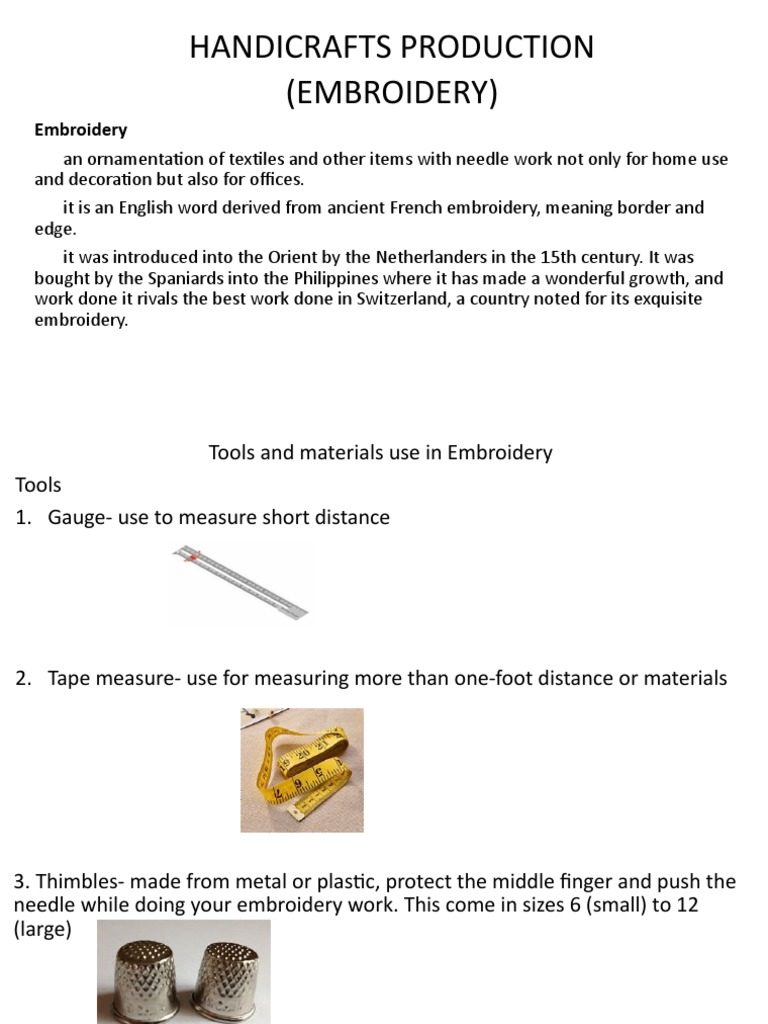 Handicrafts 8 | Download Free PDF | Embroidery | Handicrafts