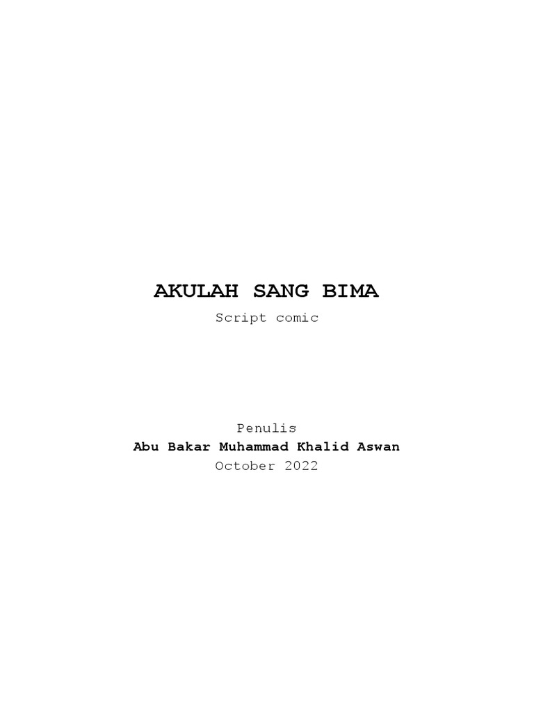 Petualangan Sang Bima | PDF