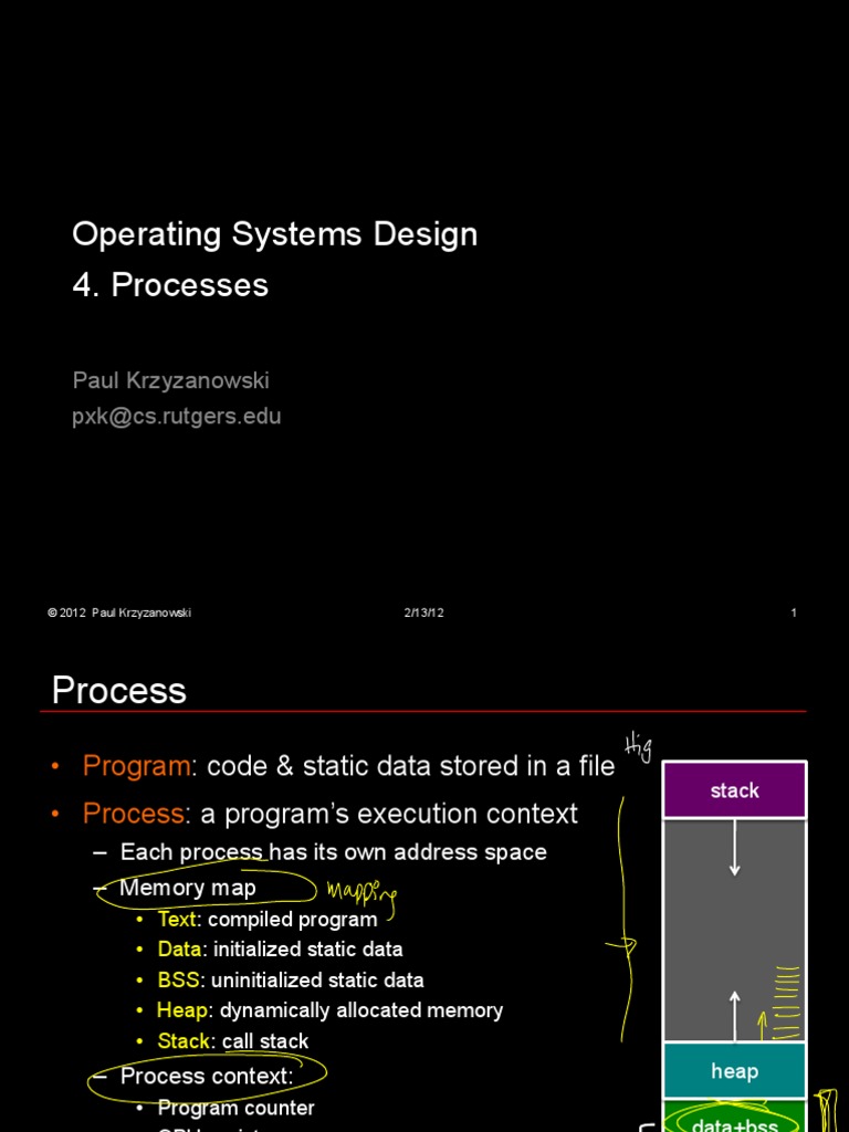 04 Processes Slides B | PDF | Process (Computing) | Programming