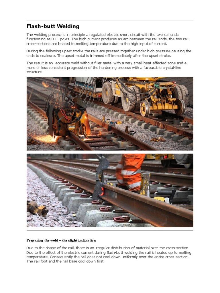Flash Butt Welding | PDF | Welding | Construction