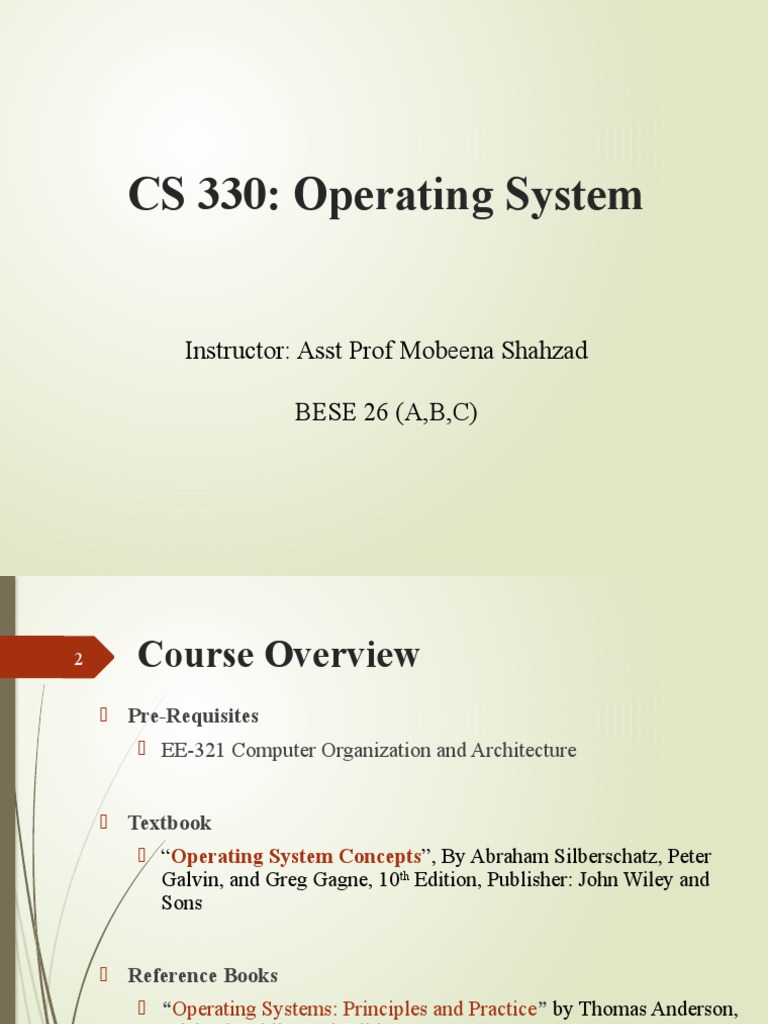 Operating Systems: Principles Overview | PDF | Operating System | Cloud Computing