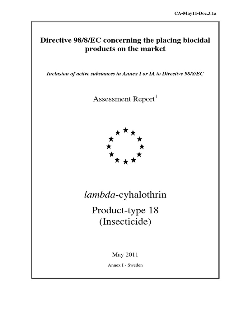 Lambda Cy Halothrine | PDF | Toxicity | Poison Lambda Cy Halothrine | PDF | Toxicity | Poison