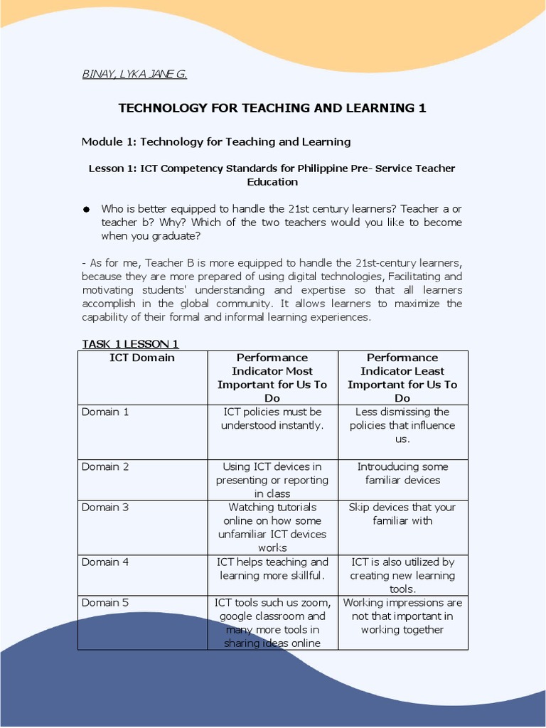 Technology For Teaching and Learning | PDF | Educational Technology ...
