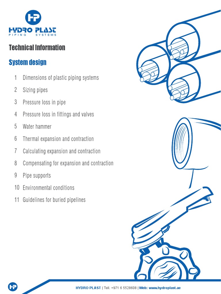 Technical Guidelines For HydroPlast U-PVC Fittings | PDF | Thermal ...