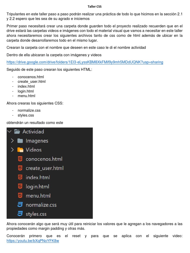 Taller CSS | Descargar gratis PDF | HTML | Archivo de computadora