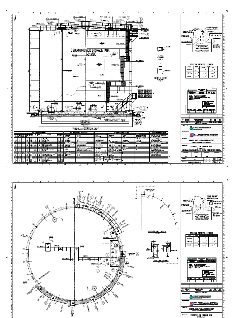 AJU-BMR-TNK-DWG-001 - 01 GA & NOZZLE ORIENTATION DETAIL Rev. B | PDF