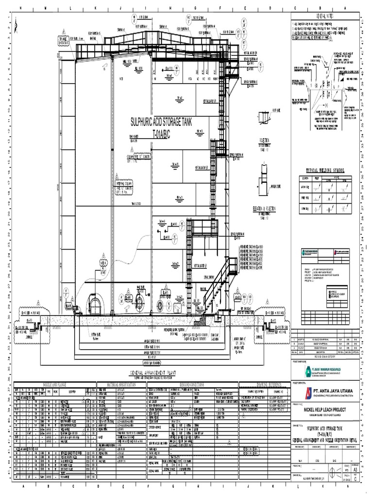 AJU-BMR-TNK-DWG-001 - 01 Rev.C General Arrangement and Nozzle ...