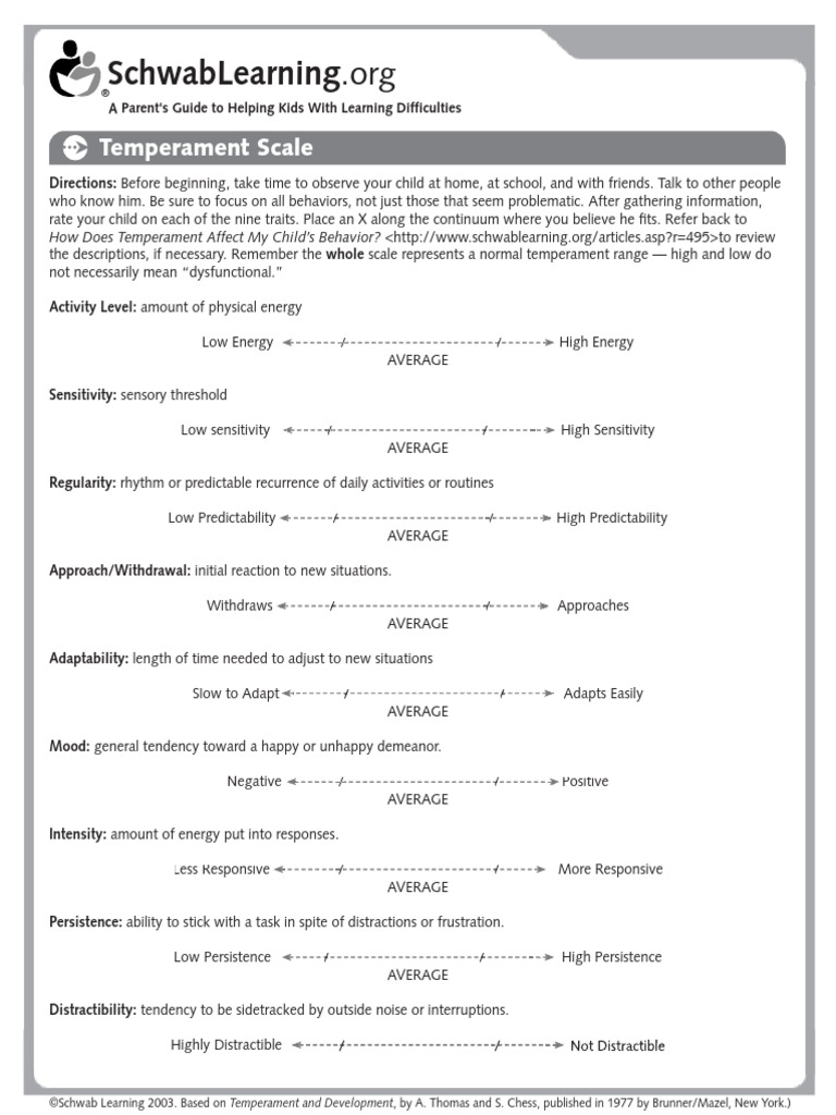Temperamentscale | PDF | Temperament | Social Psychology