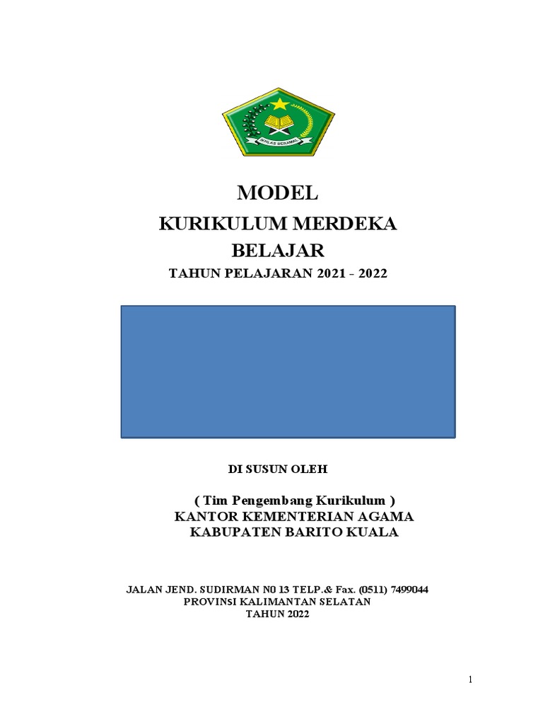 Contoh Kurikulum Merdeka | PDF