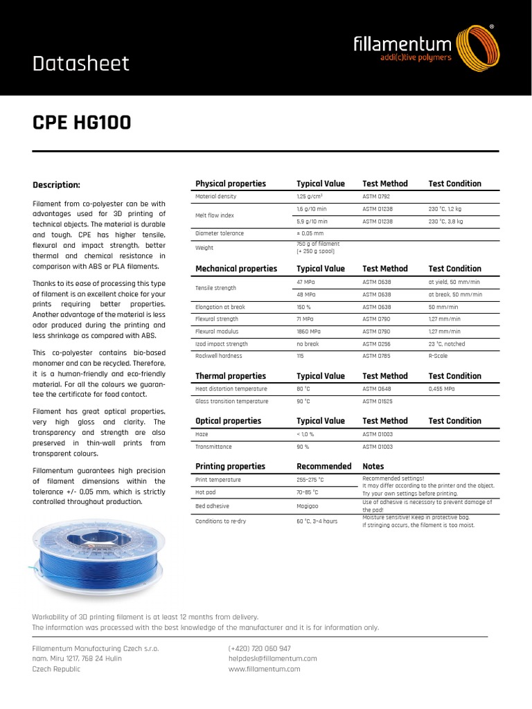 Technical Data Sheet - CPE HG100 - 03012019 | PDF | Strength Of ...