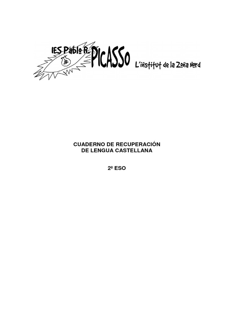 CASTELLANO 2n ESO CUADERNO DE RECUPERACIÓN | PDF | Lingüística | Gramática