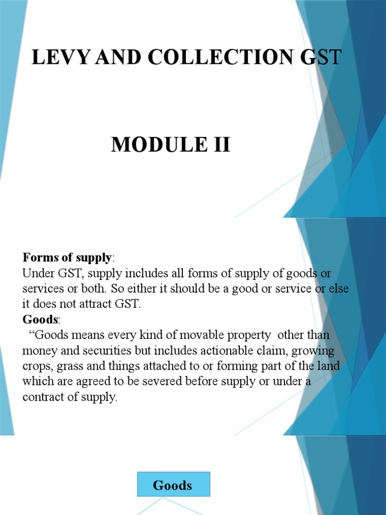Levy and Collection GST | PDF | Invoice | Money