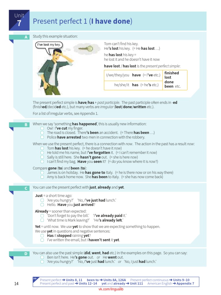 Understanding Present Perfect Tenses | PDF