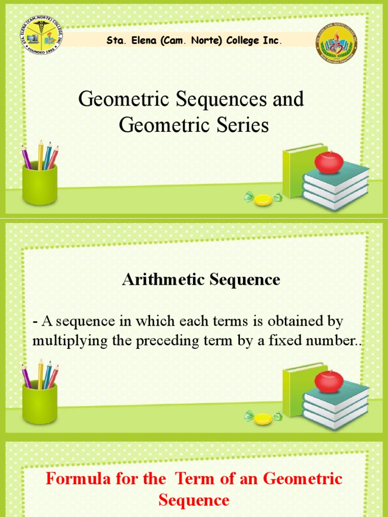 Lesson 5 - Geometric Sequences and Geometric Series | PDF