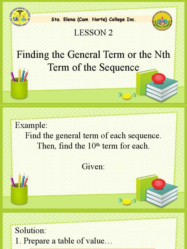 Finding the Nth Term of Sequences | PDF