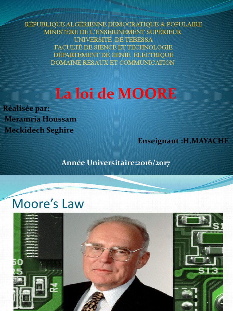 Loi de Moor | PDF | Intel | Microprocesseur