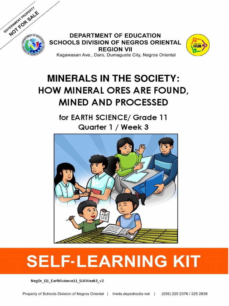 Earth Science-Q1-Week-3 - v.2 | PDF | Mining | Minerals