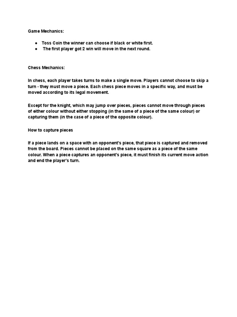 Game Mechanics | PDF | Chess | Board Games