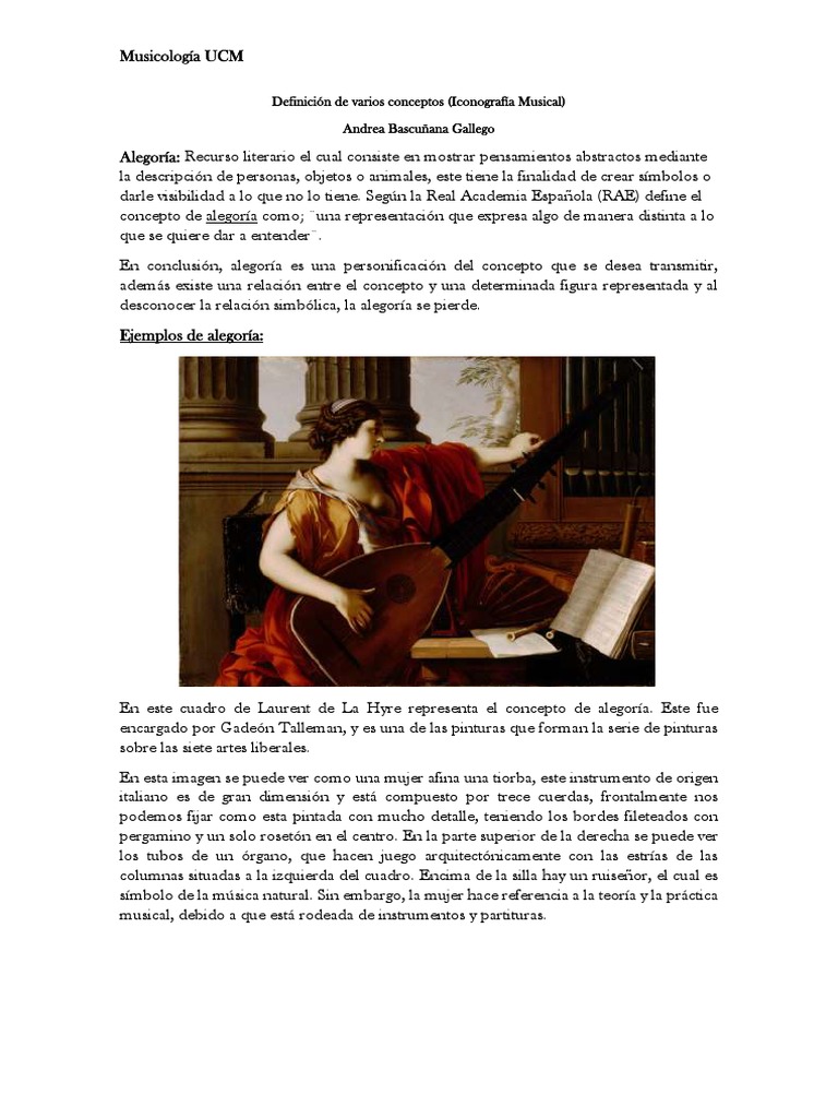 Iconografía Musical | PDF | Pinturas | Alegoría