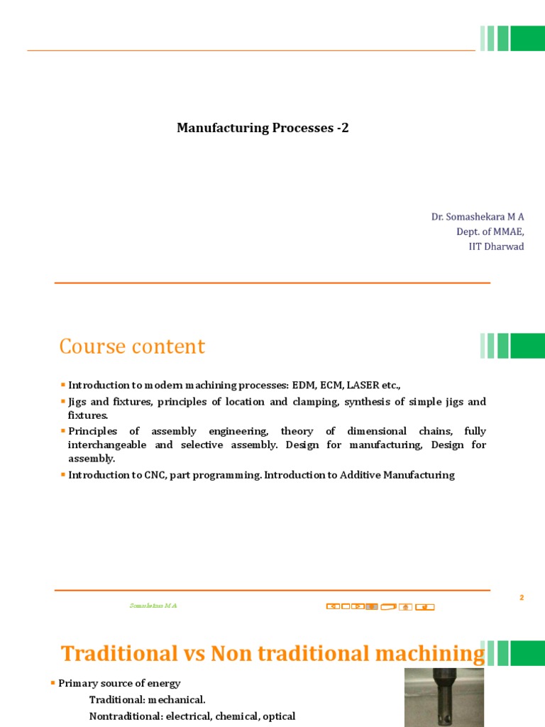 Lecture 1-4 Non Traditional Machining Processes | Download Free PDF ...