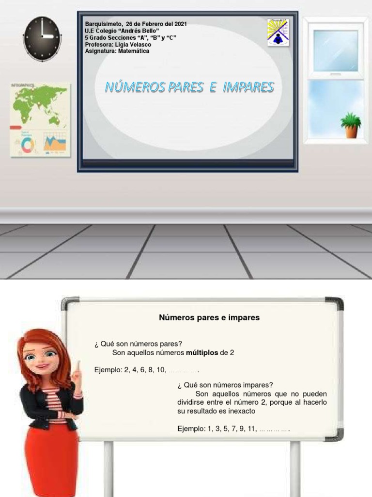 Clase 30 Numeros Pares e Impares | PDF