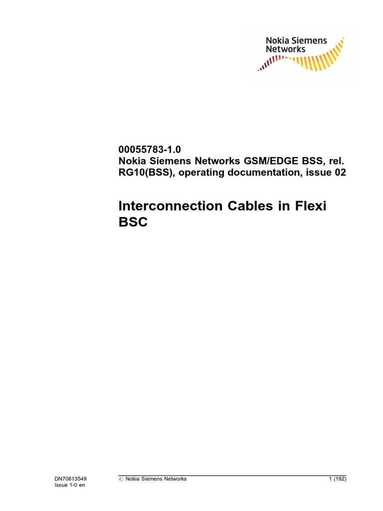 Cabling Instruction For Flexi BSC | PDF | Cable Television | Trademark