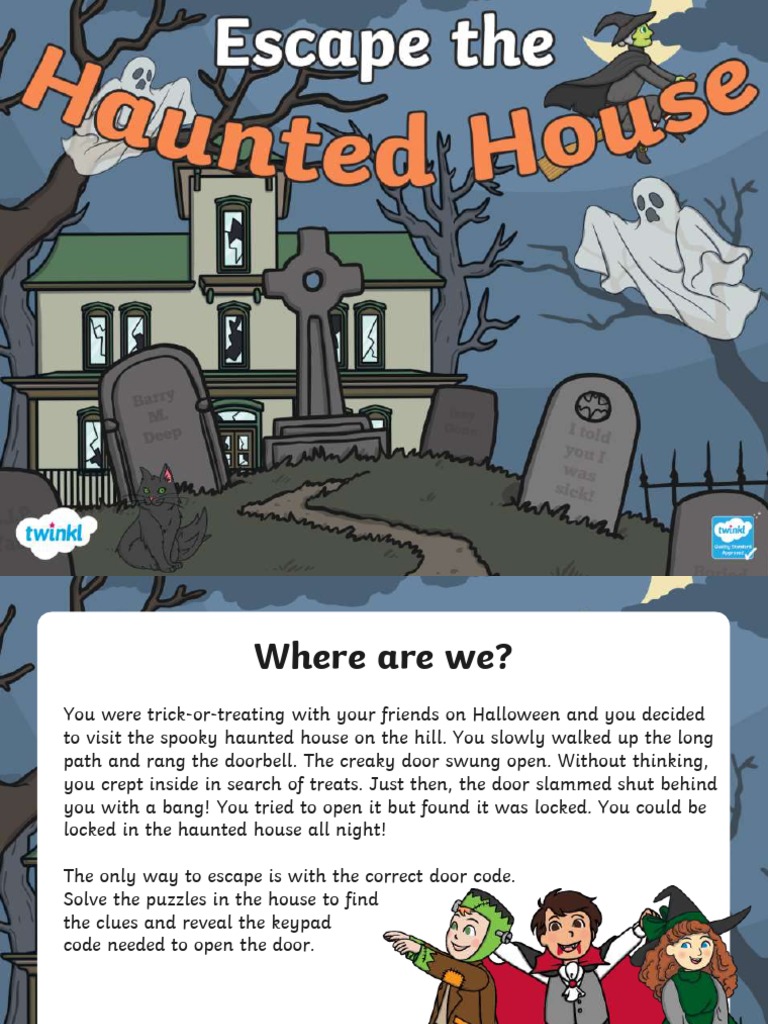 Halloween Escape Room Activity | PDF | Halloween | Trick Or Treating