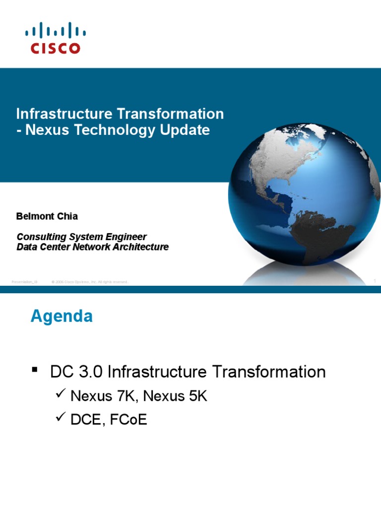 Transforming Data Center Core With Dce Cisco Nexus Pdf Computer