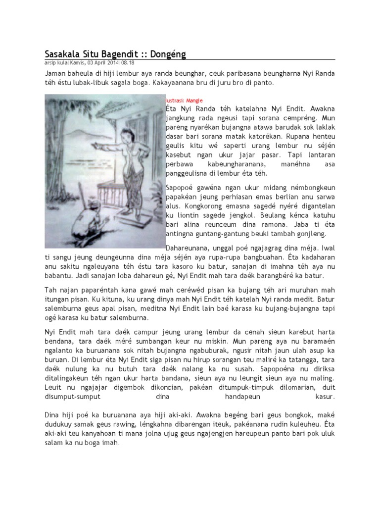 Sasakala Situ Bagendit | PDF