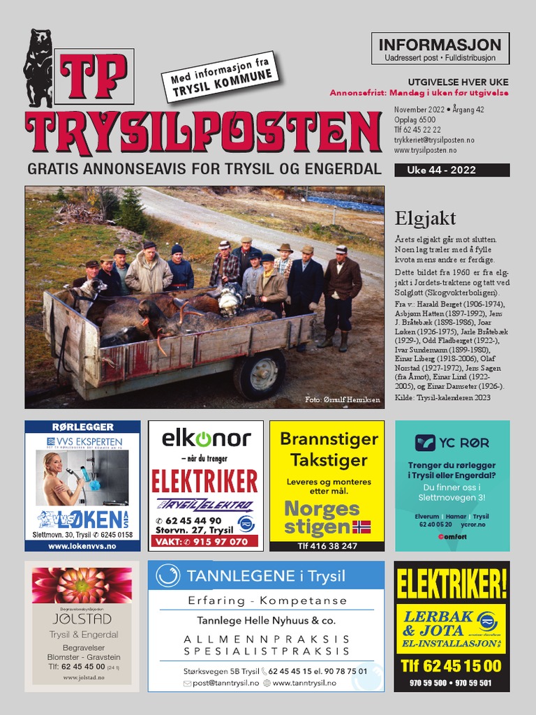 Trysilposten.2022.Uke 44 | PDF