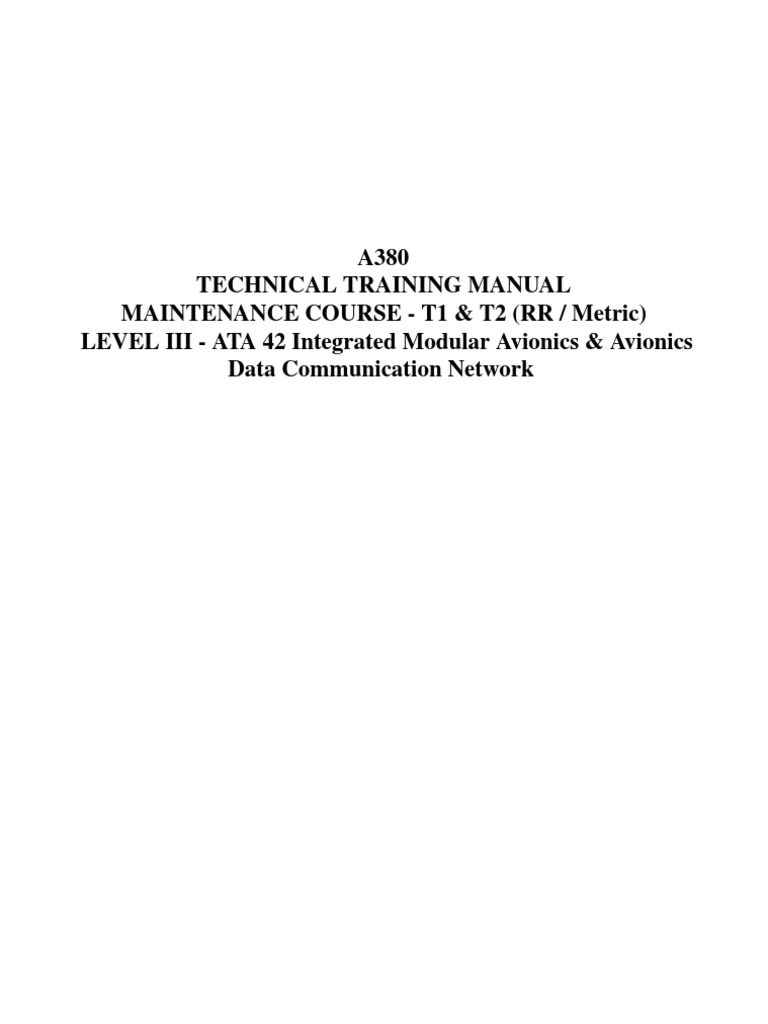 ATA 42 Avionics | PDF | Computer Network | Avionics