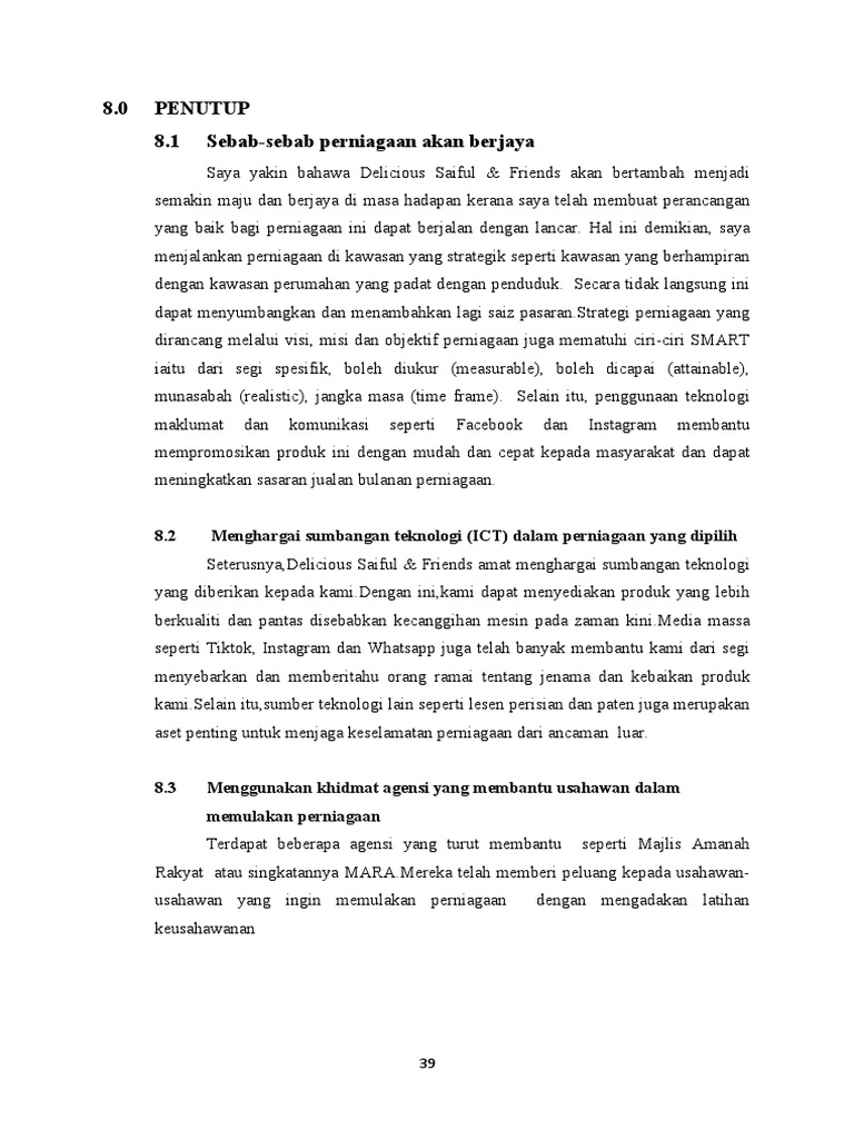 8.0 Penutup | PDF | Karier & Perkembangan | Komputer