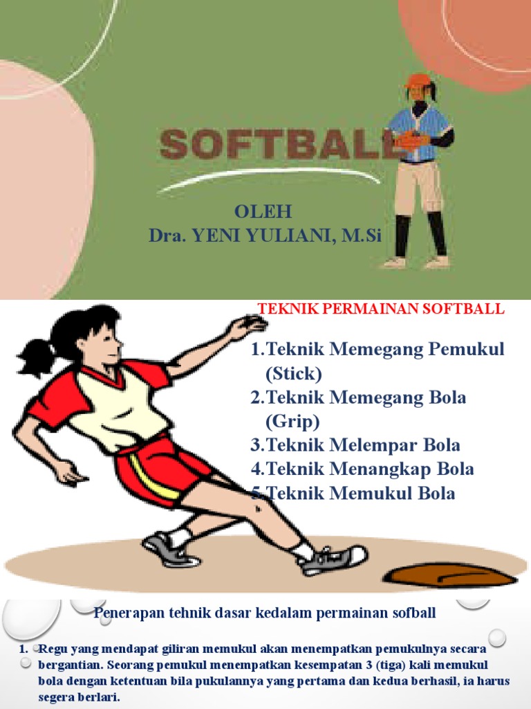 Teknik Dasar Permainan Softball | PDF