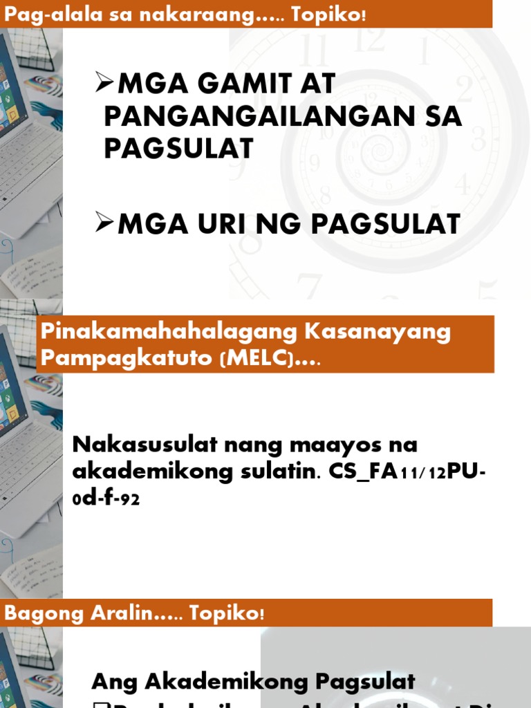 Week 3 Akademikong Pagsulat | PDF