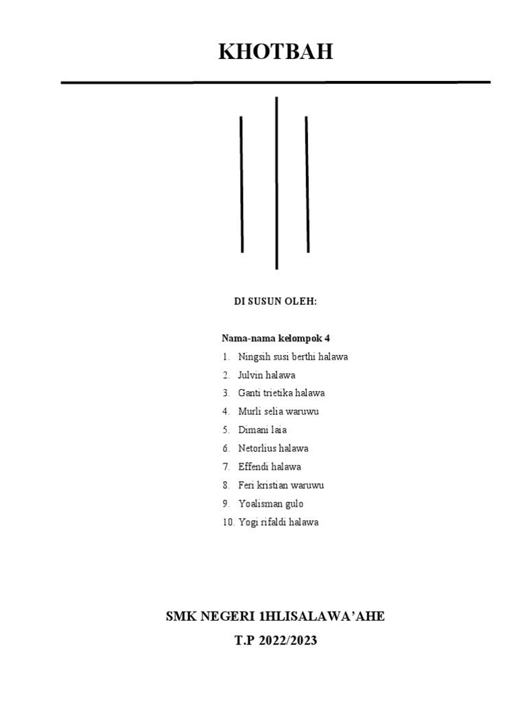 KHOTBAH - Docx NINGSIH KLOMPOK 2 | PDF