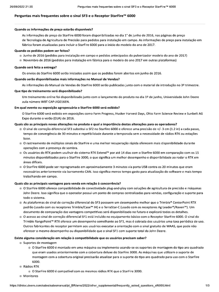 Perguntas Sobre o Recepitor | PDF