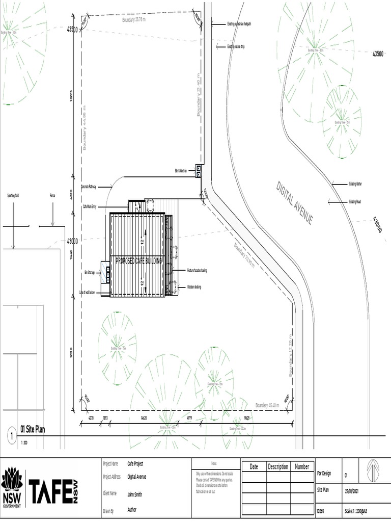 Cafe Design Plans and Layout Details | PDF | Architectural Elements ...