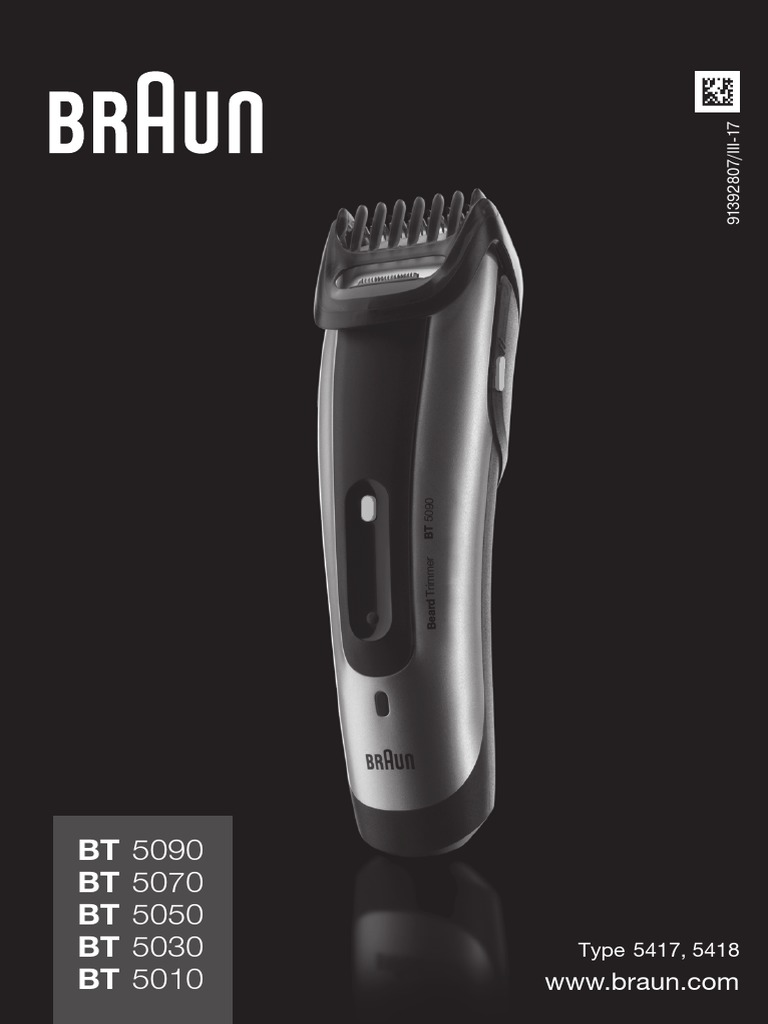 Braun BT 5070 | PDF | Rechargeable Battery | Power Supply