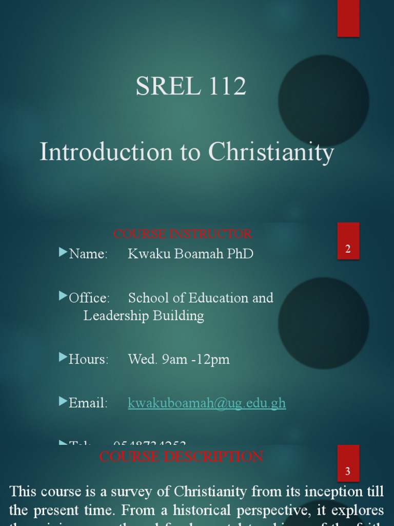 Introduction to Christianity Course Overview | PDF | Jesus | History Of ...