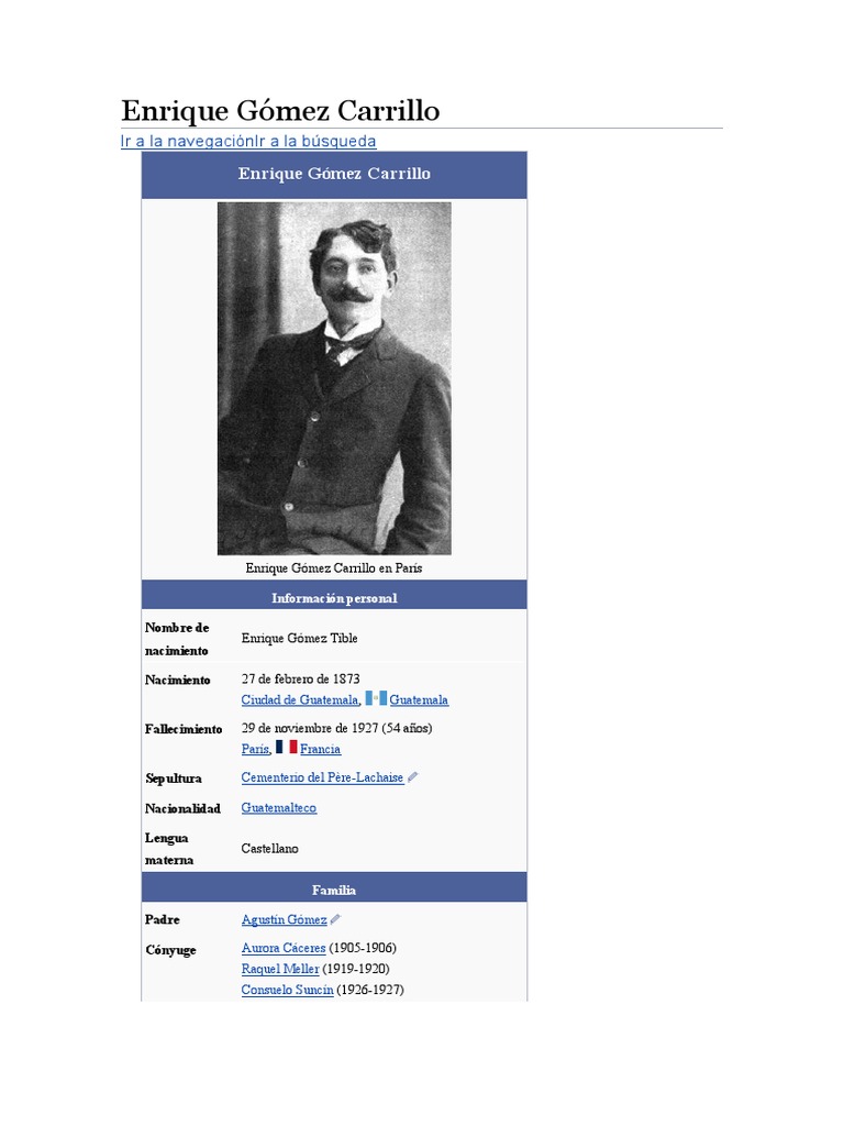 Enrique Gómez Carrillo | PDF