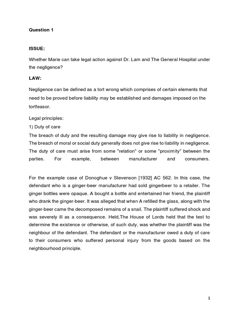 Law Final | PDF | Defamation | Negligence