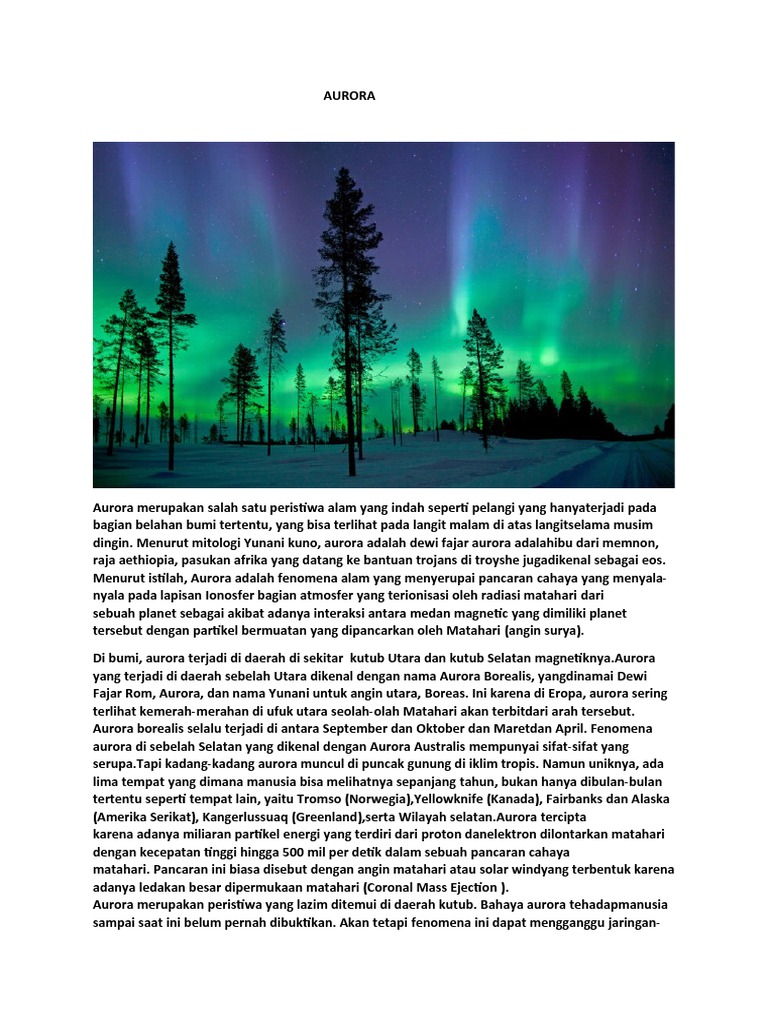 PENGERTIAN AURORA | PDF