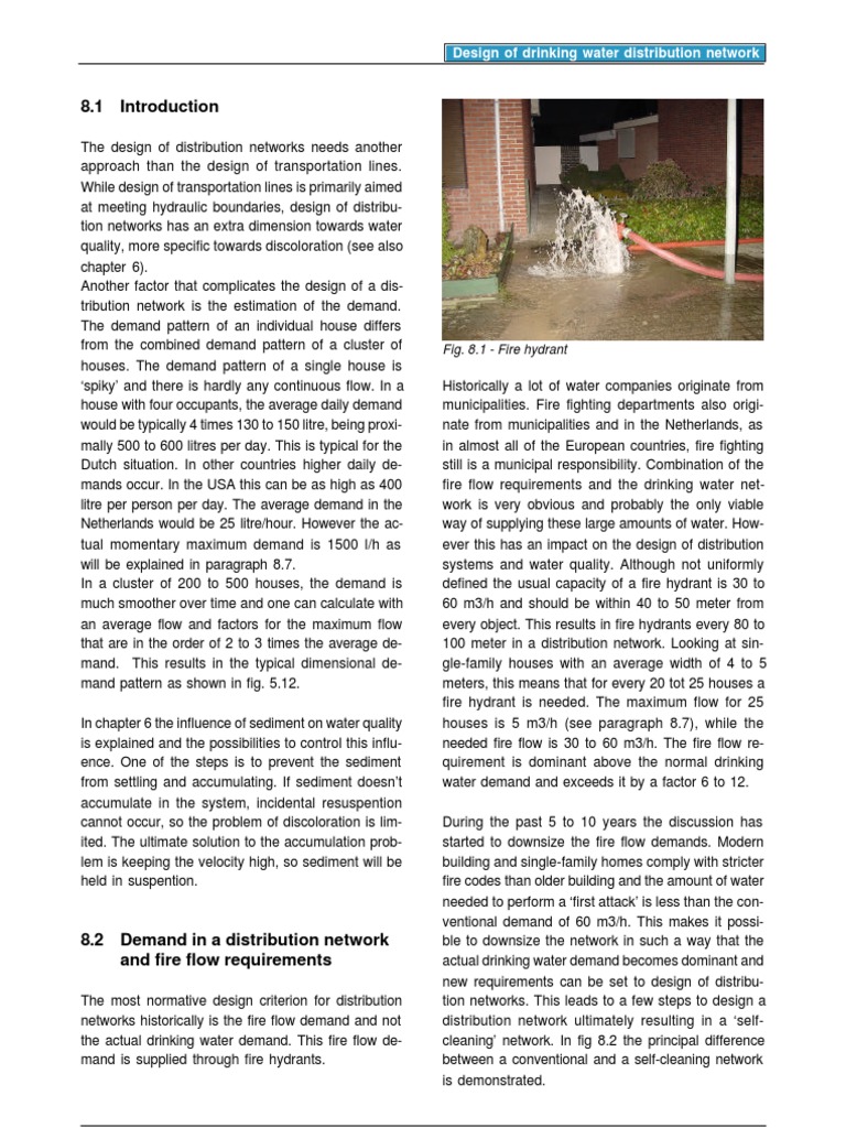 Design of Drinking Water Distribution Network: Fig. 8.1 - Fire Hydrant ...