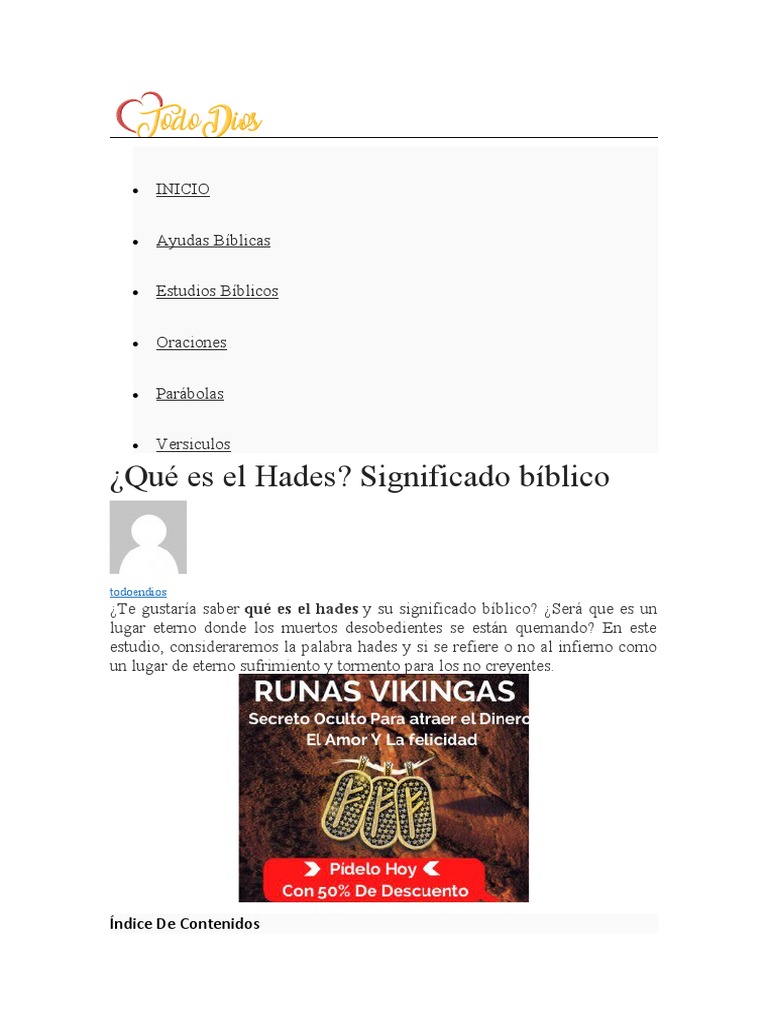 Hades | PDF | Infierno | Resurrección
