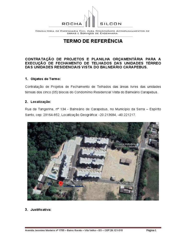 Projeto de fechamento de telhados para unidades residenciais em condomínio no Balneário de ...